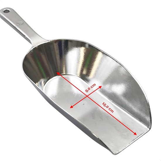 Handige schep, grote meelschep, zakschep, voederschep, zak, voer, meel ...