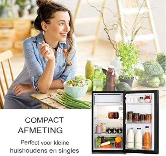 Gratyfied-Minibar koelkast-Mini koelkast glazen deur-Minikoelkast met ...