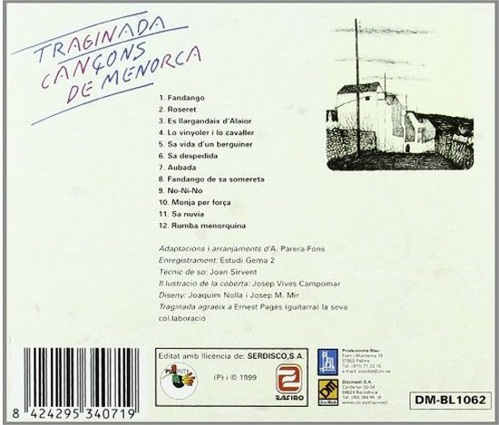 Traginada - Cançons De Menorca (CD), Traginada | Muziek | bol