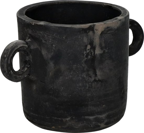 Zwarte pot met oortjes | bol.com