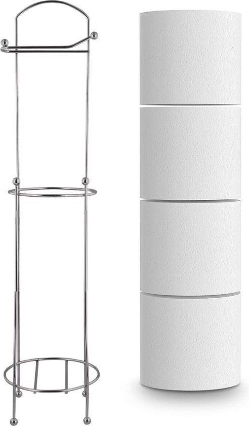 WC Rolhouder Staand - Toiletrolhouder - Vrijstaande Toiletpapierhouder ...