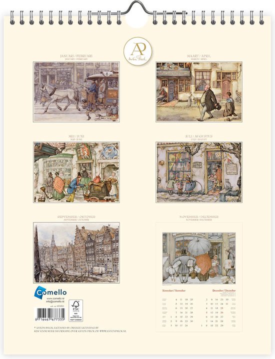 Anton Pieck Kalender 2024 | bol