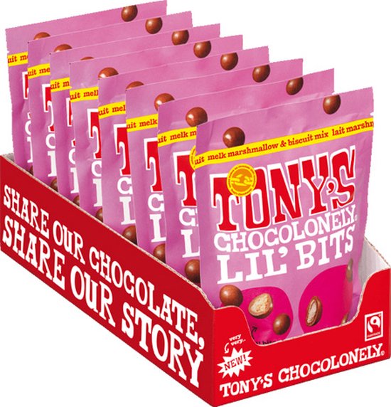 Tony's Chocolonely Lil' Bits Melk marshmallow & biscuit mix Tony ...