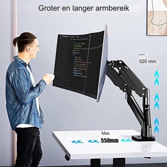 Gratyfied - monitor arm 3 schermen - monitorarm voor laptop ...