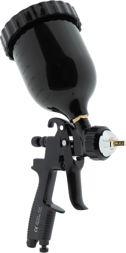 CROP HVLP Verfspuit - BLACK + bovenbeker - 2,5mm | bol