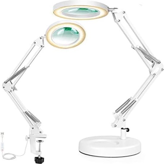 Loeplamp met led verlichting - Loeplamp met rolstatief - Staande ...