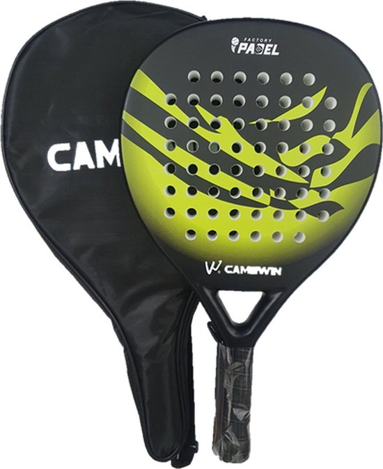 Mewave Camewin - Padelracket - inclusief padeltas - Full carbon - Groen ...