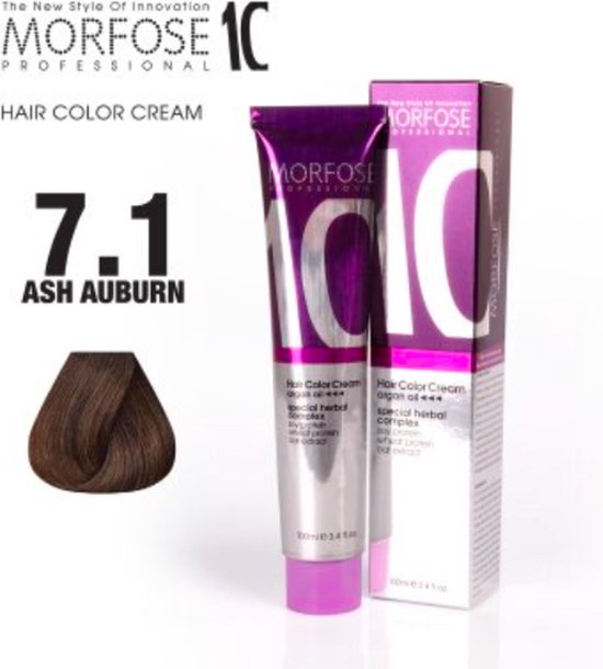 Morfose Color Cream 7.1 Ash Auburn 100ml | bol