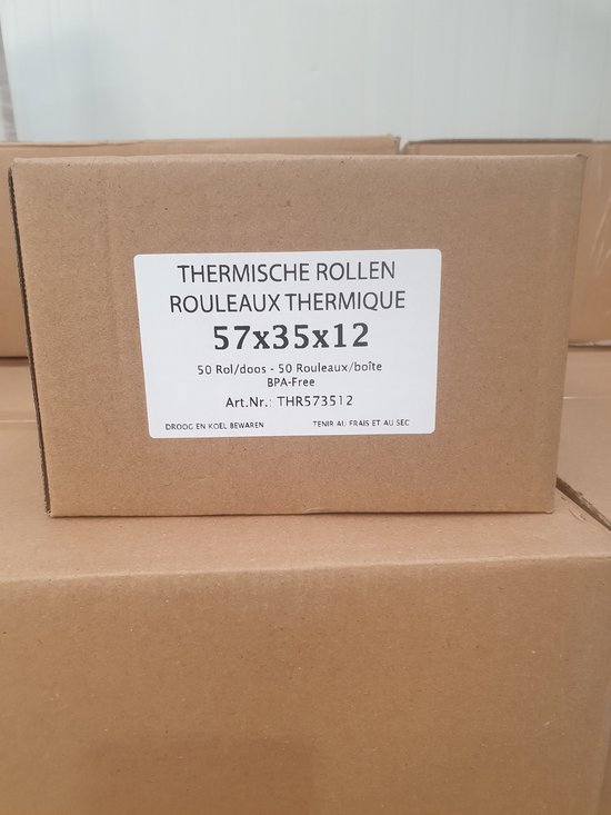 Bancontact rollen - Pinrollen 57x35x12 - 14 meter - 50 rollen per doos ...