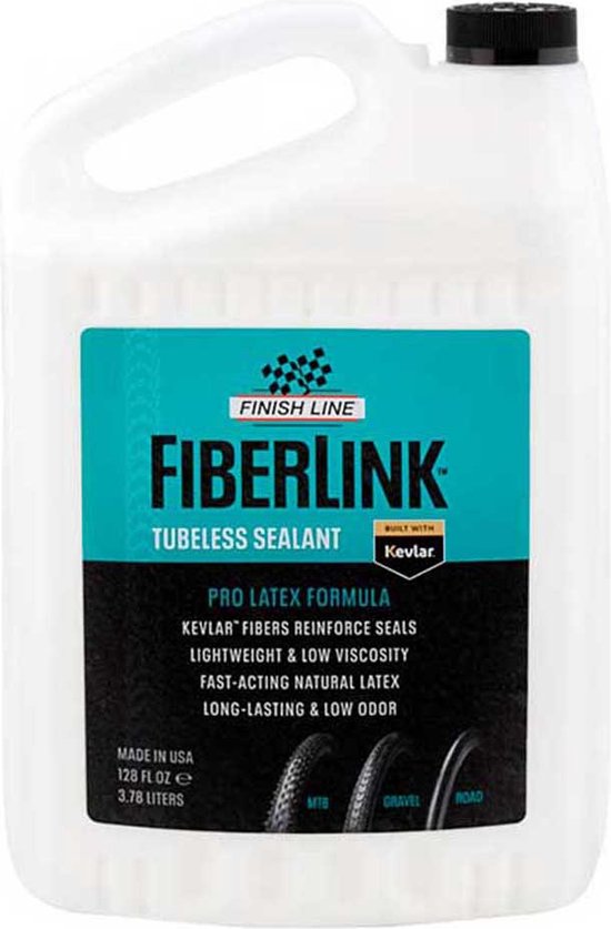 Finish Line Fiberlink Pro Latex Tubeless Afdichtmiddel 3.78l Wit | bol