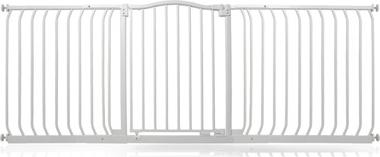 Bettacare Hondenhekje met Gebogen Bovenkant, 188cm - 197cm, Mat Wit, Drukfit Hekje... | bol