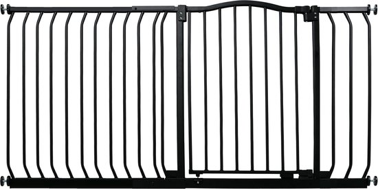 Bettacare Huisdierenhekje met Gebogen Bovenkant, 189-198cm, Mat Zwart | bol