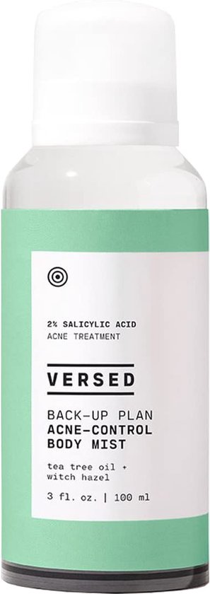Versed Back-Up Acne Control Body Mist 100ml - All Over Blemish Spot ...