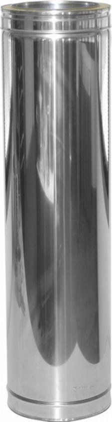DINAK DW Dubbelwandig rookkanaal RVS - Lengte 1 meter - Ø150mm | bol