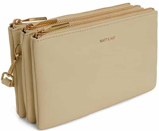 Matt & Natt Triplet Loom Crossbody Bag Tapioca | bol