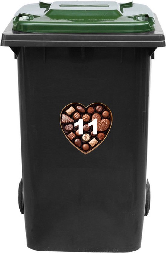 Kliko Sticker / Vuilnisbak Sticker - Bonbons - 16.5x16.5 cm ...