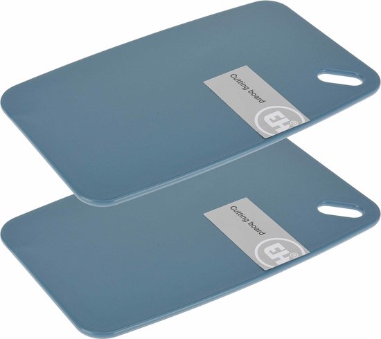 Excellent Houseware Snijplank - 2x - blauw - Kunststof - 30 x 20 cm ...