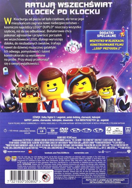 De Lego Film 2 [DVD] (Dvd), Tiffany Haddish | Dvd's | bol