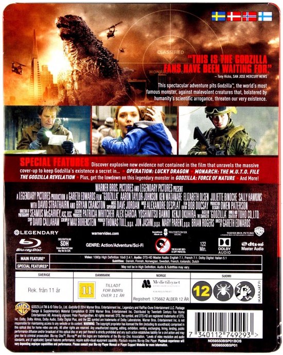 Godzilla (2014) (Blu-ray), Ken Watanabe | Dvd's | bol