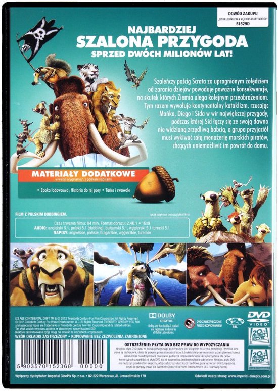 Ice Age: Continental Drift [DVD] (Dvd), Aziz Ansari | Dvd's | bol