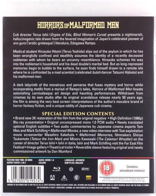 Horrors Of Malformed Man (Blu-ray), Teruo Yoshida | Dvd's | bol