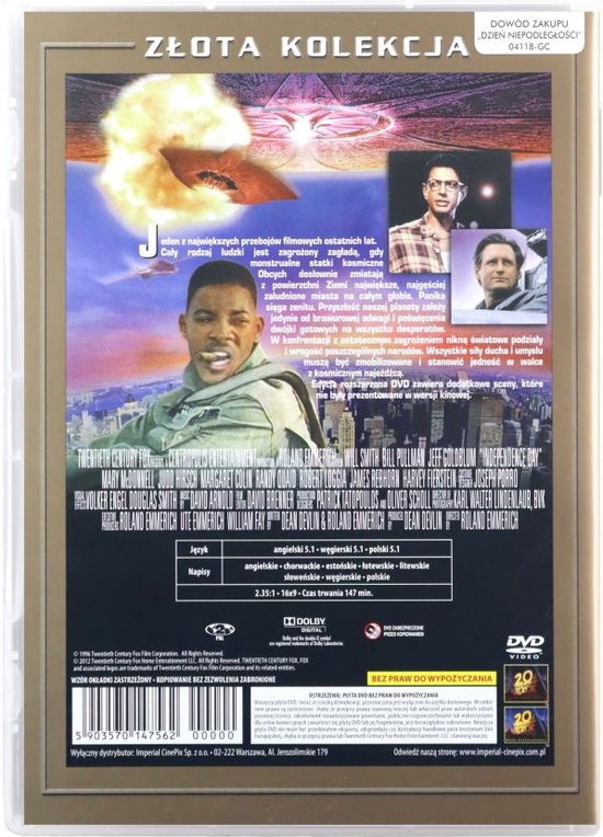 Independence Day [DVD] (Dvd), Jessika Cardinahl | Dvd's | bol