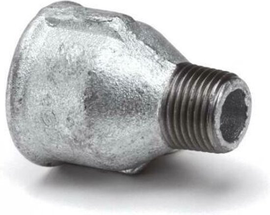 soknippel gegalvaniseerd, binnendraad x buitendraad 2 x 1.1/2 inch | bol