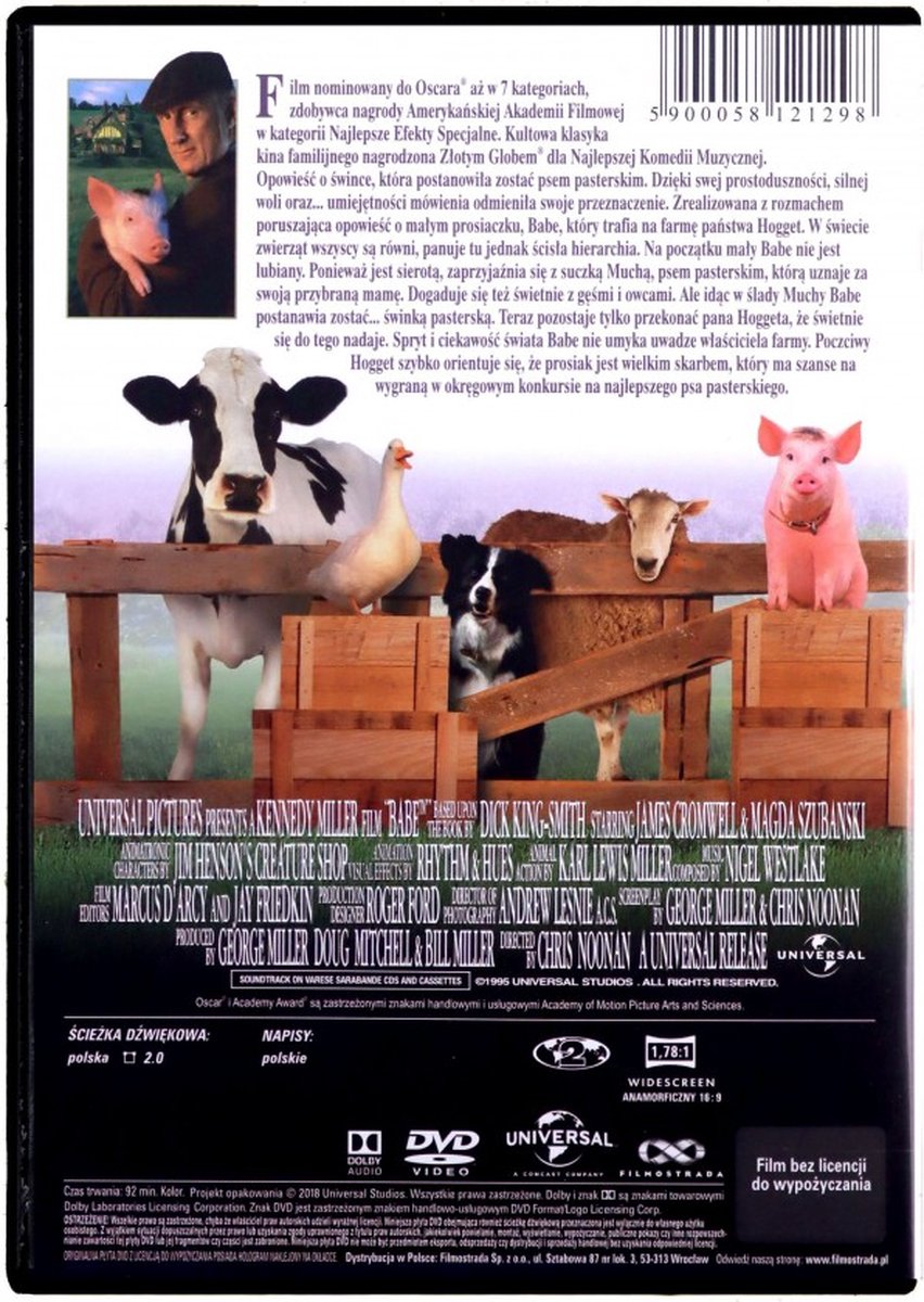 Babe [DVD] (Dvd), Miriam Margolyes | Dvd's | bol.com