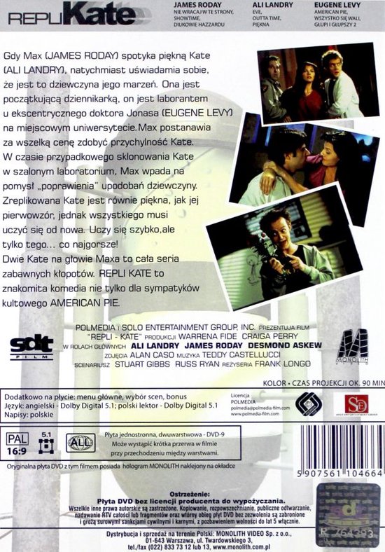 Repli-Kate [DVD] (Dvd), James Roday | Dvd's | bol