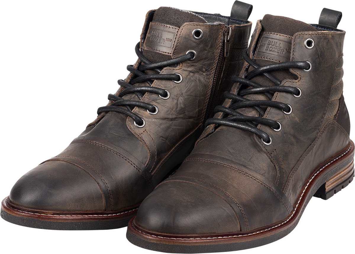 Bullboxer - Boot - Male - Dark Brown - 43 - Laarzen | bol.com