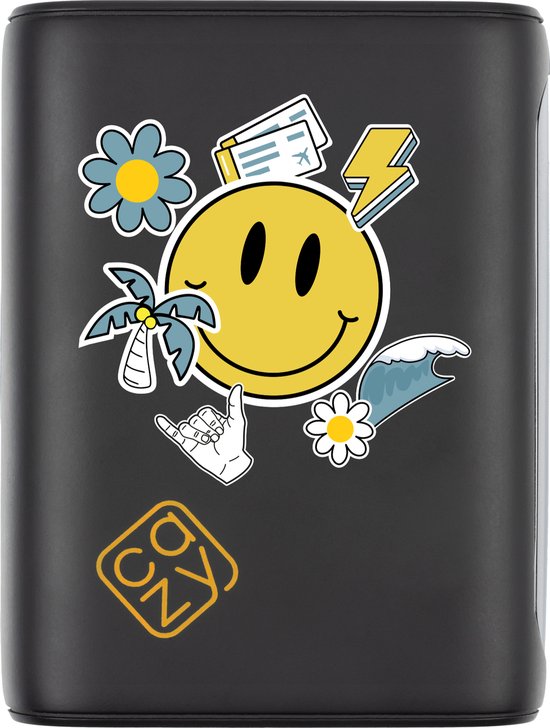Cazy USB-C PD Powerbank 10.000mAh - Design - Stickers - USB-C poort ...
