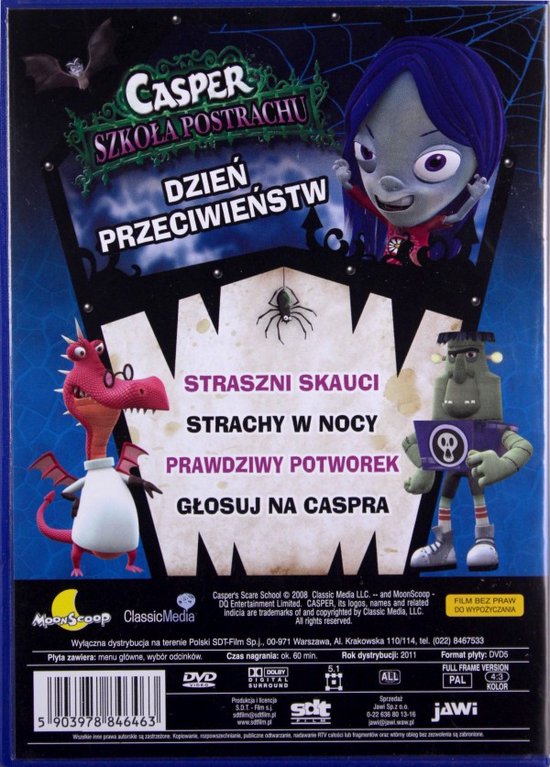 Casper Szkoła Strachu - Dzień Przeciwieństw [DVD] (Dvd), Adrienne ...