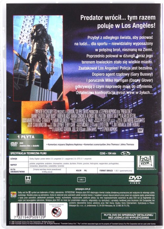 Predator 2 [DVD] (Dvd), Bill Paxton | Dvd's | bol