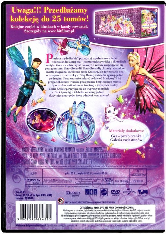 Barbie Mariposa [DVD] (Dvd), Kathleen Barr | Dvd's | bol