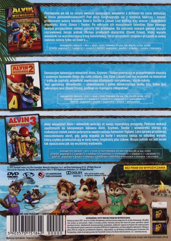 Alvin en de Chipmunks [3DVD] (Dvd), David Cross | Dvd's | bol