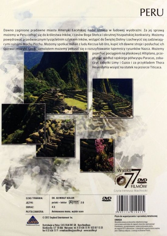 Podróże Marzeń: Peru [DVD] (Dvd), Jack Macgowran | Dvd's | bol