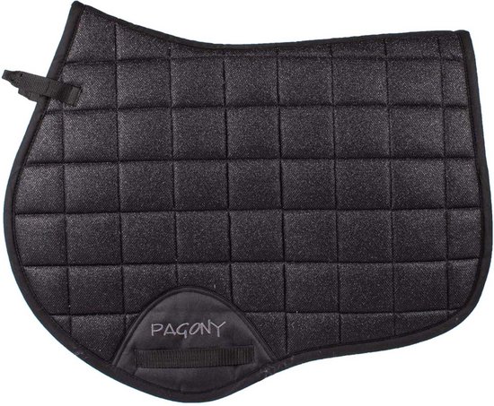 Pagony Work Glitter Zadeldek - Maat: Full - Zwart - Polyester | bol