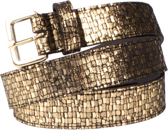 Legend Dames - Leren Riem - Goud - 90 cm | bol