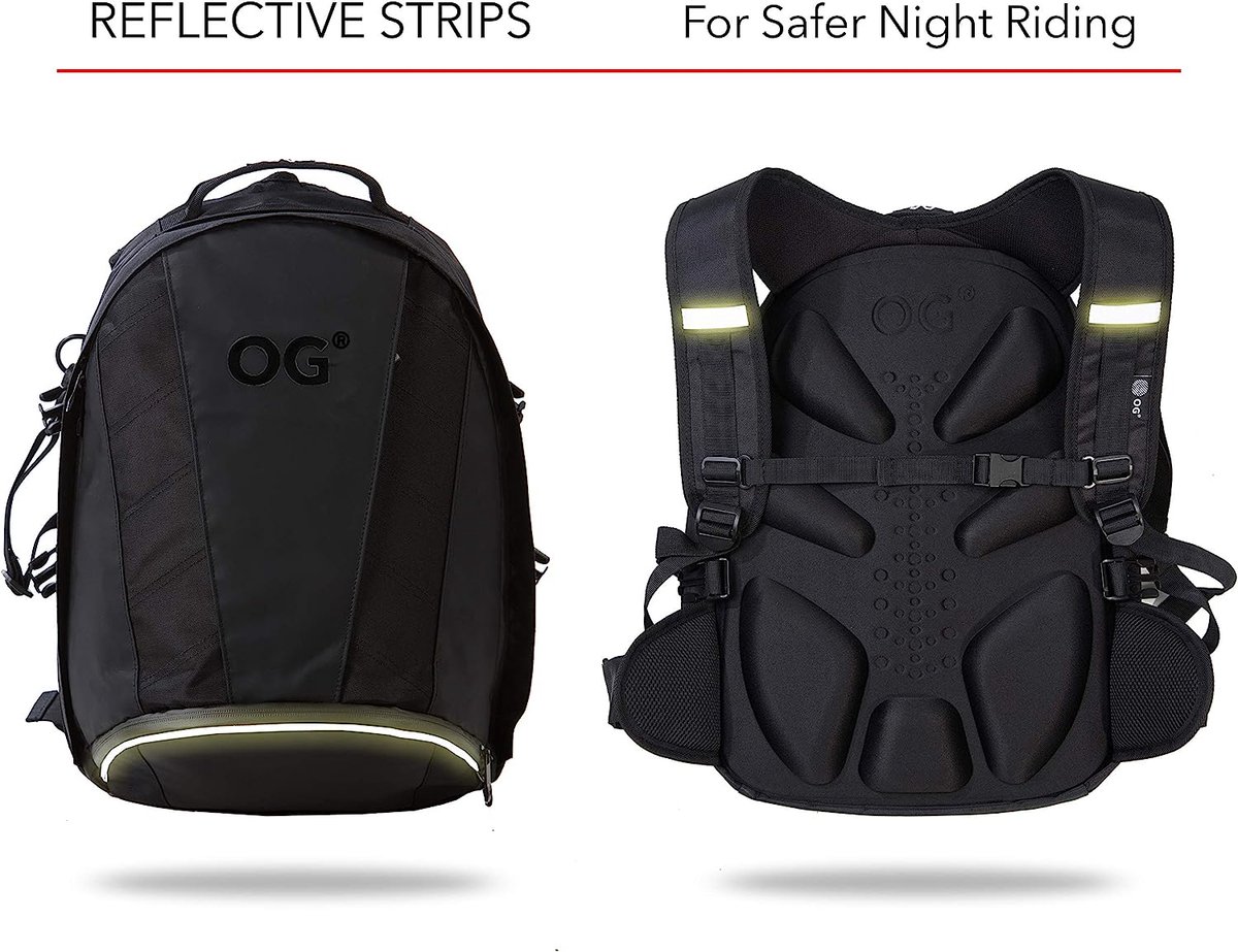 OG Original EZ-Rider2 Motor-Rugzak Zwart 24L, Motorfiets-Rugzak ...