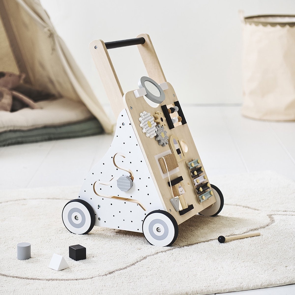 Petite Amélie ® Houten Loopwagen 1 jaar - Babywalker als Looptrainer ...