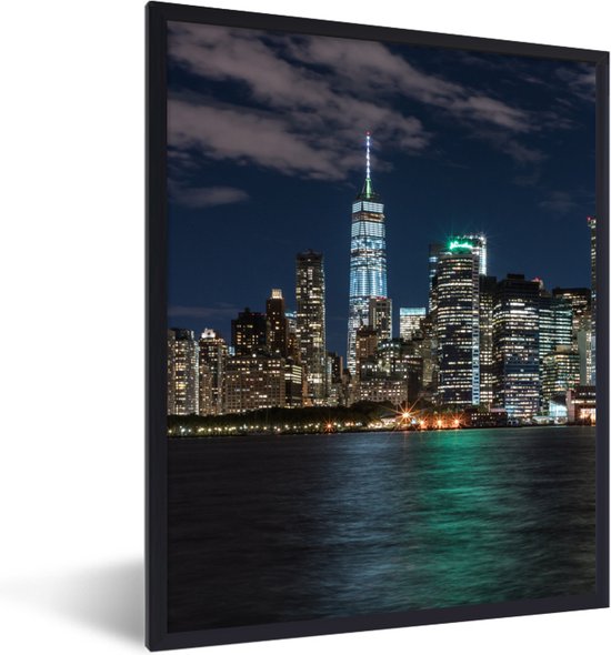 Fotolijst incl. Poster - New York - Skyline - Sterrenhemel - 60x80 cm ...