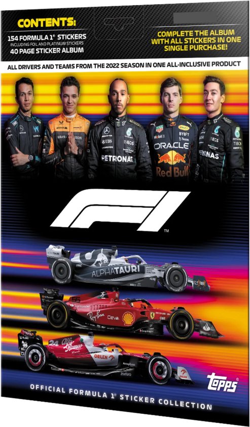 Topps formule 1 Stickers F1 2022 - Complete Sticker and Album Set | bol