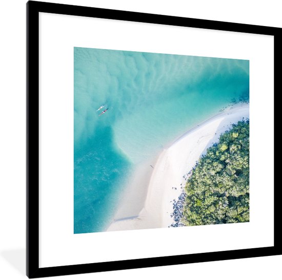Fotolijst incl. Poster - Zee - Zon - Australië - 40x40 cm - Posterlijst ...