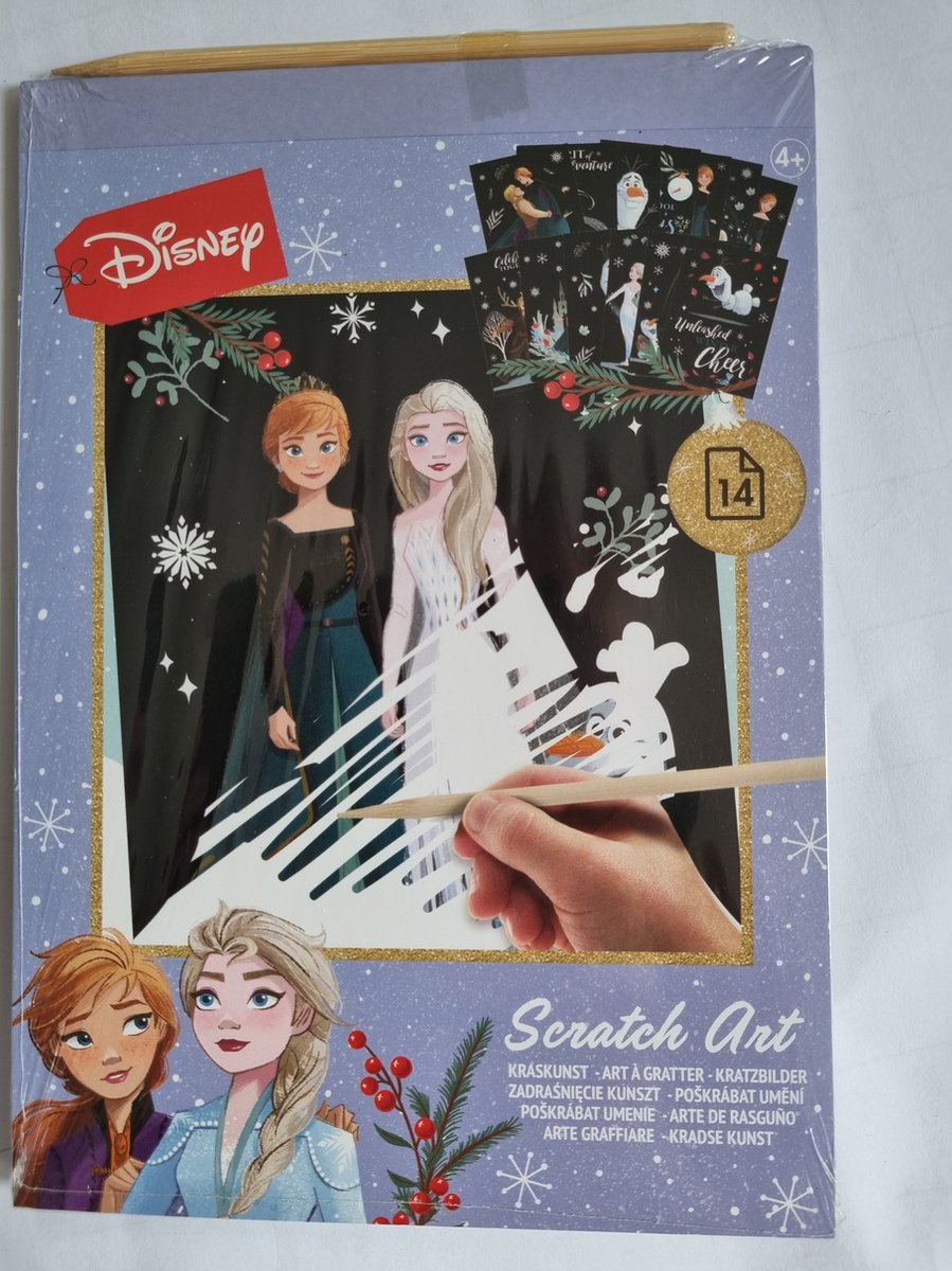 Kerst Frozen Disney Scratch Art, 14 illustraties, kindercadeautje ...
