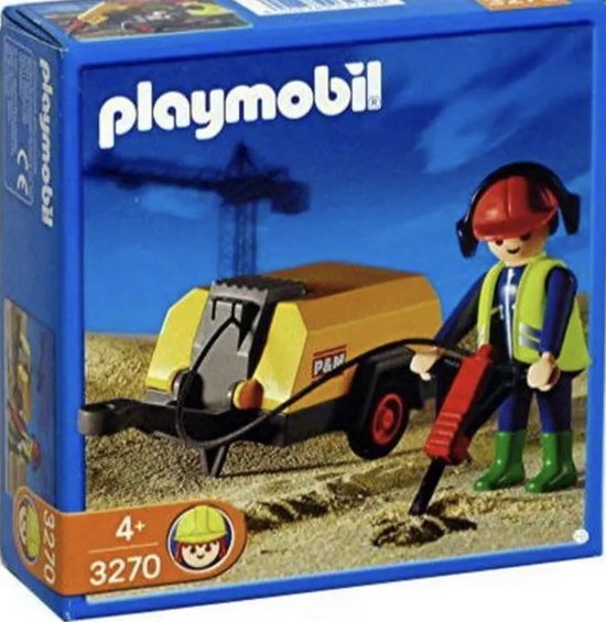 Playmobil 3270 Bouwvakker met Drilboor | bol