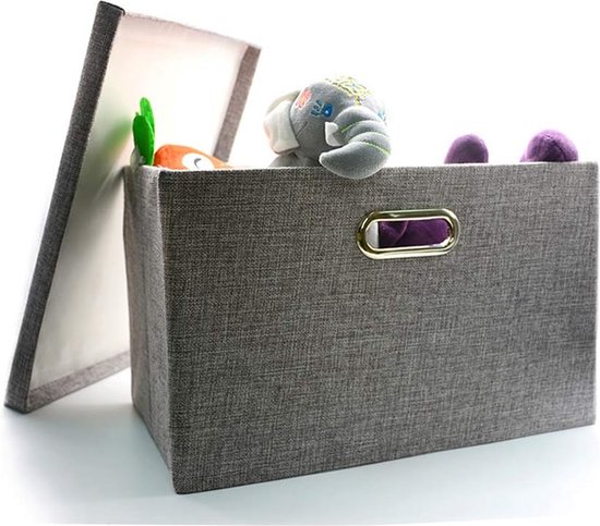 Opbergdoos met deksel, groot, opvouwbare opbergdozen medium, 39 x 27 x ...