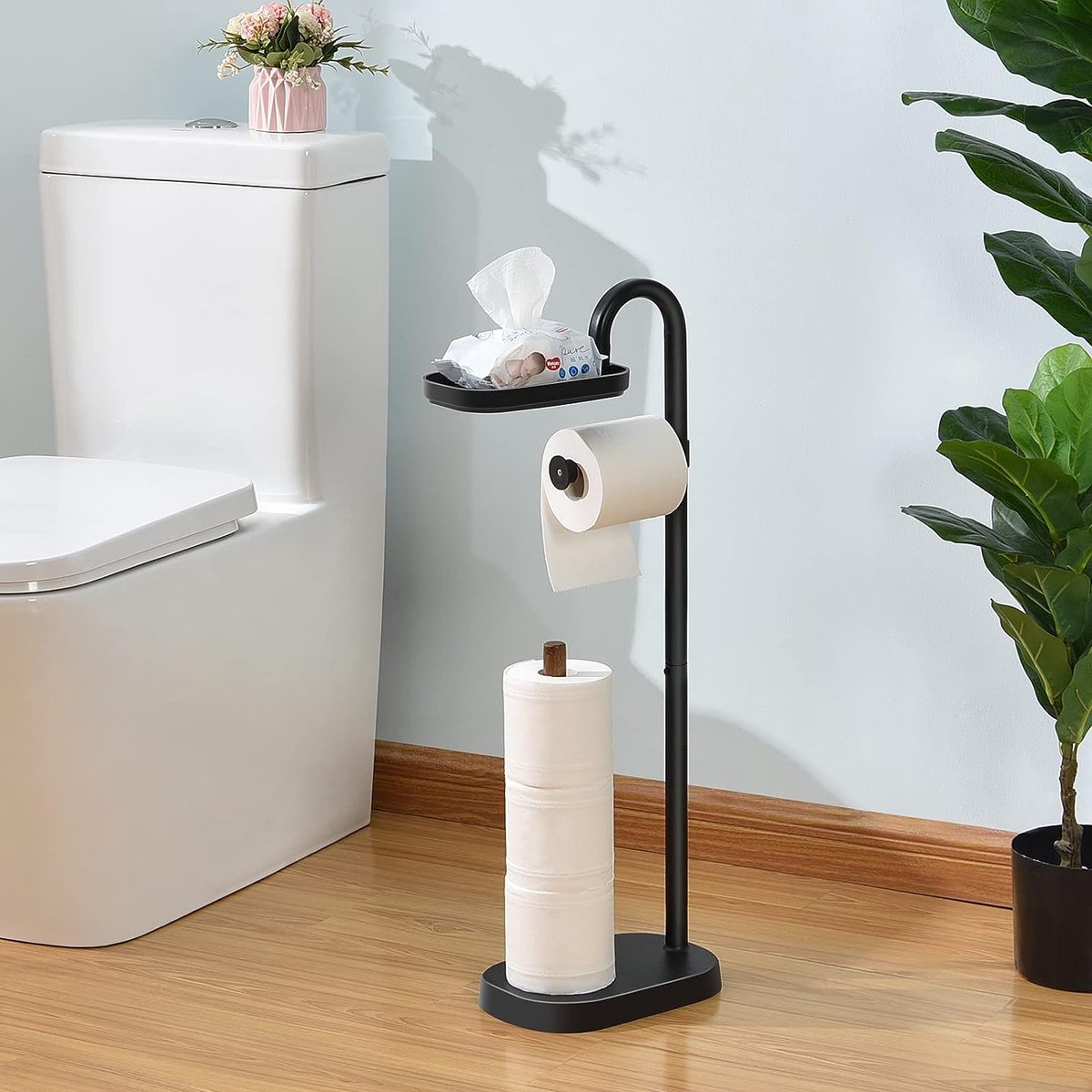 Papierhouder, wc-rolhouder, vrijstaande toiletrolhouder ...