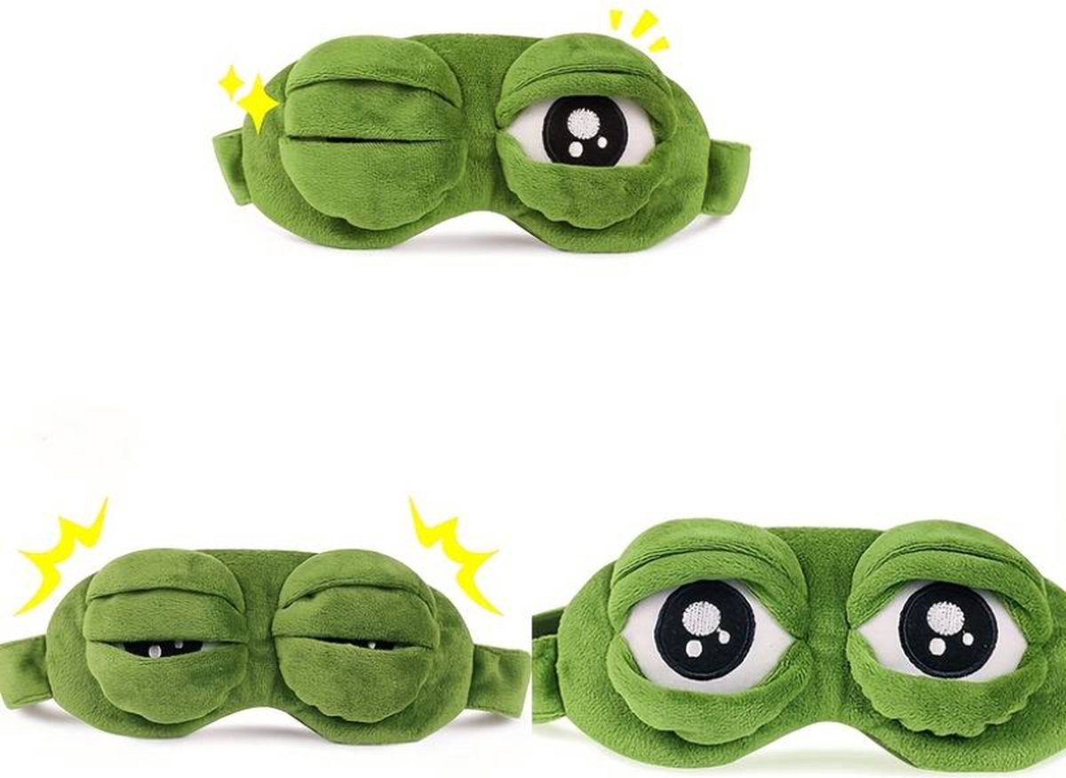 slaapmasker cute kikker - slaapmaskers voor vrouwen kinderen mannen ...