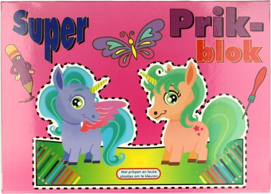 Mega Prikblok voor Kinderen Thema Eenhoorn - Inclusief Prikmat en ...