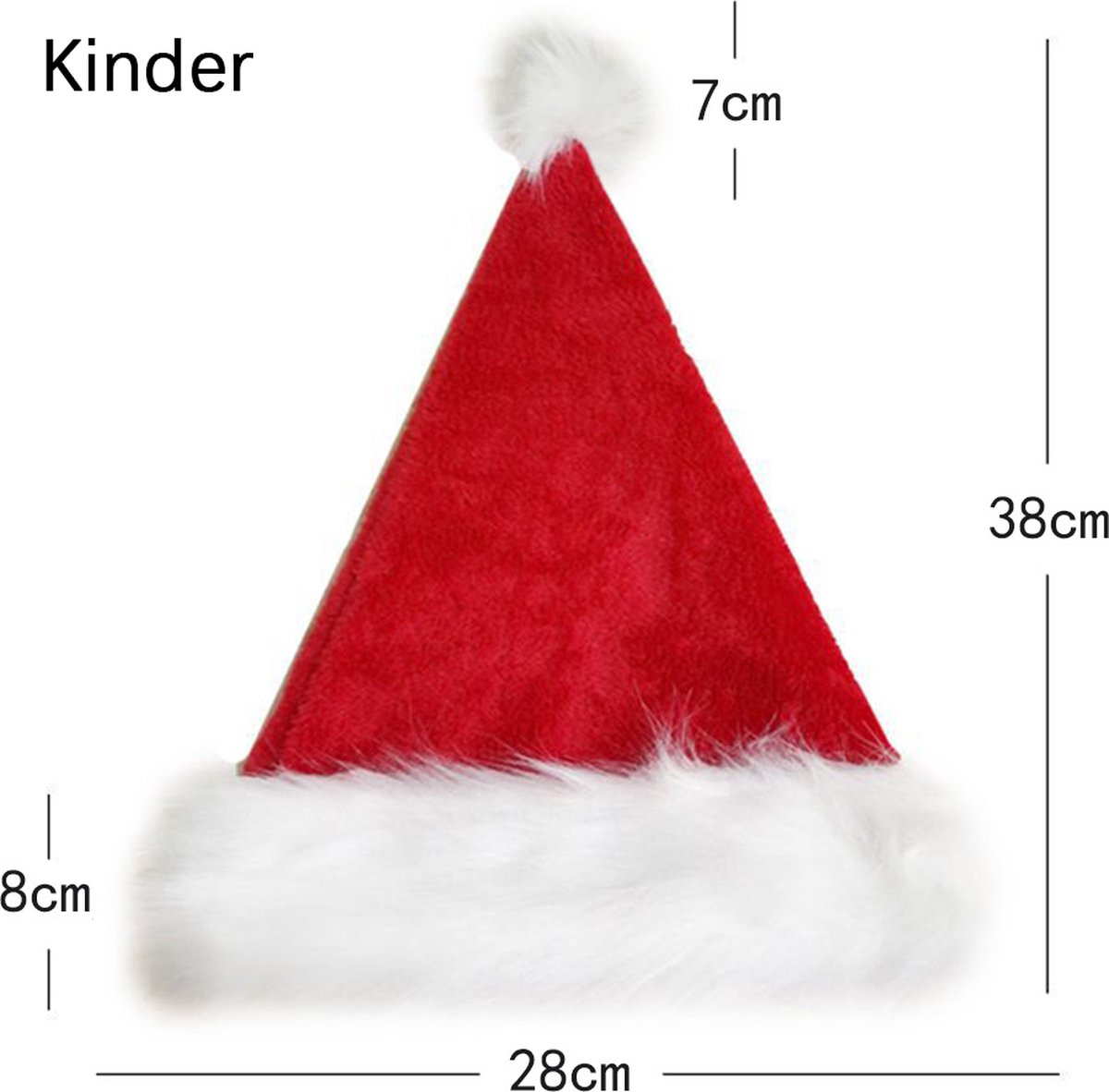 Fuleadture Santa Hat Bébé - Bonnets de Noël - Enfants - Épais - 28x38cm ...